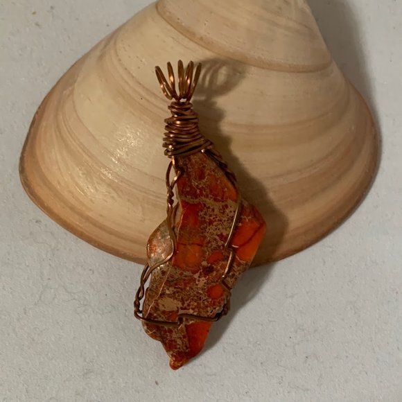 Jewelry | Copper Wire Agate Pendent | Poshmark